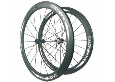 China BIKEDOC 50MM Carbon Road Bike Wheels R13 Hub White Sticker High TG Bicycle Wheel for sale