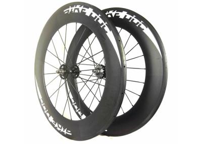 China BIKEDOC Sticker Fixed Gear Wheels 88MM V Brake Carbon Track Bicycle Wheel for sale