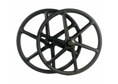 China 650B Lefty Hub MTB Carbon Fiber Bike Wheels Clincher 27.5 Bicycle Wheelset Front Lefty 1.0 MTB 6 Spoke Wheels for sale