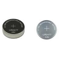 China LIR2477 Lithium Ion Rechargeable Batteries 3.6V 200mAh Rechargeable Lithium Coin Cell for sale