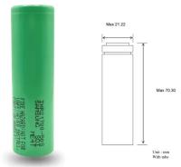 China Rechargeable 21700 High Drain Lithium Battery 3.6V 5000mAh Max 45A Discharge for sale