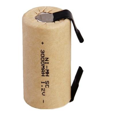 China Sub C Nimh Cell Power Tools Battery 3000mAh 1.2V 15C Nimh Battery for sale