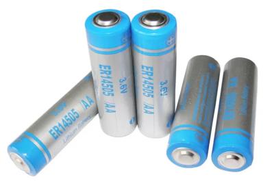 China Gas Meter 3.6 V AA Lithium Battery 2400mah ER14505 LiSocl2 Battery High Capacity for sale