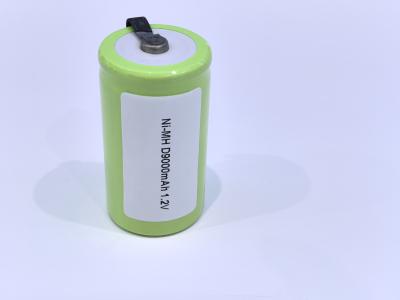 China Ultra High Capacity 9000mAh D Cell, 1.2V Rechargeable Ni-MH for Boombox / Emergency Light for sale