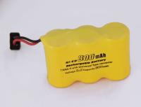 China 2/3AA  3.6V 300mAh Nicd Battery Packs High Voltage With Universal Connector for sale