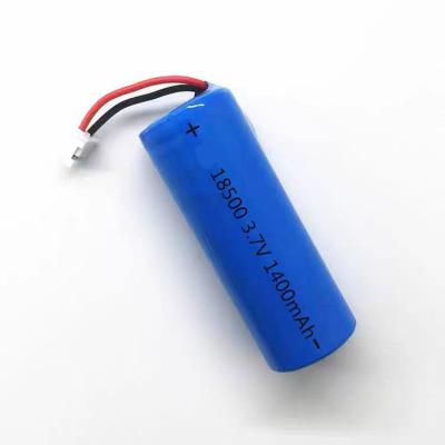 China Portable Electronics Li Ion Battery Pack 18500 3.7V 1400mAh Lithium Ion Battery 18500 for sale
