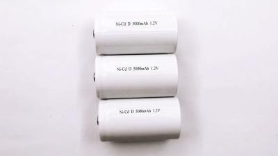 China NiCd D5000mAh 1.2V Rechargeable Flashlight Battery UL High Cap for sale