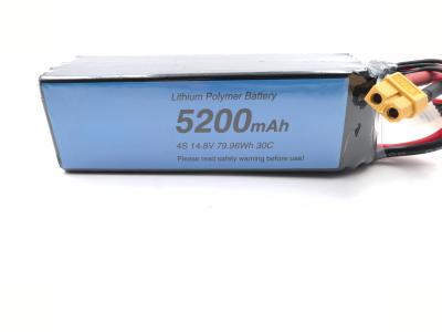 China 4S 14.8V 5200mAh 30C LiPo Battery - 79.96Wh Long Flight Time Drone Battery for Heavy Lift, Aerial Photography & Industrial UAVs, Airline Safe (<100Wh) for sale