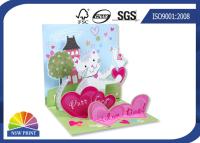 China 3D Pop Up Stand Display Christmas Greeting Card / Wedding Cards Fancy Design for sale