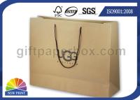 China Brown Kraft Paper Bags Wholesale Brown Paper Shopping Bags For Clothes Or Shoes for sale