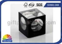 China Logo Printed Clear PET Box With Plastic Window , Clear Plastic Box UV Coating for sale