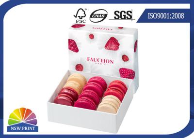China Eco-friendy Cardboard Gift Box for Macarons / Fancy Paper Dessert Gift Packaging Boxes for sale