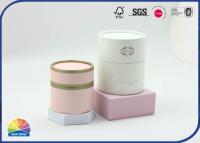 China Earth Friendly 4C Printed Candle Packaging Round Cylinder Tube Customized Logo Box for sale