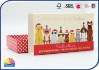 China Gold Stamping Drawer Paper Boxes For Christmas Gift Flocking Decorated for sale