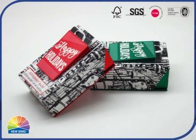 China Customized Clay Coated Printing Gift Box Recyclable With Hinged Lid for sale