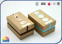 China Vintage Rigid Shoulder Box For Earrings Ring Ribbon Decorated for sale