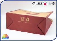 China Recycle Kraft Paper Bags Twisted Handles For Christmas Gift for sale