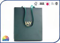 China Ribbon Handle 4C Printed Paper Gift Bag For Luxury Present for sale