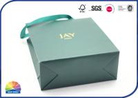 China Ribbon Handle 4C Printed Paper Gift Bag For Luxury Present for sale