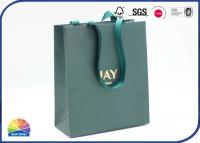 China Ribbon Handle 4C Printed Paper Gift Bag For Luxury Present for sale