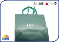China Ribbon Handle 4C Printed Paper Gift Bag For Luxury Present for sale