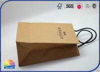 China Pantone Color Customized 4C Printed Kraft Paper Bags With Twisted Handle for sale