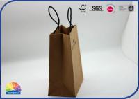 China Pantone Color Customized 4C Printed Kraft Paper Bags With Twisted Handle for sale