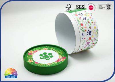 China 4C Printed Round Paper Packaging Tube Matte Lamination Recycled Customized for sale