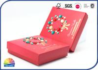 China Acrylic Diamond Decorated Paper Gift Box Gold Stamping CMYK For Christmas Day for sale