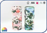 China Gold Stamping Cardboard Paper Packaging Tube Cosmetics Cylinder Box for sale