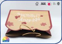China Customized 4C Printed Paper Gift Bag Kraft Matte Lamination For Christmas for sale