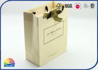 China 4C Matte Laminated Kraft Paper Gift Bag Recyclable With Custom Logo for sale