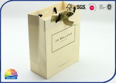 China 4C Matte Laminated Kraft Paper Gift Bag Recyclable With Custom Logo for sale