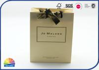 China 4C Matte Laminated Kraft Paper Gift Bag Recyclable With Custom Logo for sale