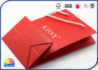 China Recycled Luxury Handle Glossy Kraft Paper Gift Bag With Custom Logo for sale