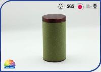 China Reusable Food Grade CMYK Composite Paper Tube Matel Botton For Tea Product for sale