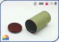 China Reusable Food Grade CMYK Composite Paper Tube Matel Botton For Tea Product for sale