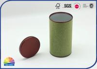 China Reusable Food Grade CMYK Composite Paper Tube Matel Botton For Tea Product for sale