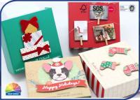 China 1000gsm Cardboard Hinged Lid Gift Box Glitter Powder Decorated For Christmas Gift for sale