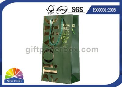 China Promotional Pantone Color Printing Elegant Paper Gift Bag With Cotton Handle for sale
