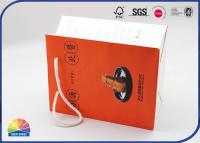 China CMYK Customized 4C Printed Paper Gift Bags Ribbon Handle For Food Product for sale