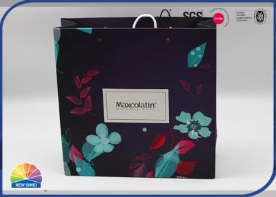 China CMYK Gold Stamping Printed Gift Paper Shopping Bags Luxury With Custom Logo for sale