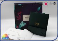 China CMYK Gold Stamping Printed Gift Paper Shopping Bags Luxury With Custom Logo for sale
