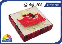 China Greeting Gift Cards Decorated Custom Paper Gift Box Packaging Rigid For Christmas for sale