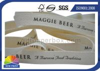 China Personalized Printed Cotton Ribbon Packaging Accessories For Clothing Retail Packaging for sale