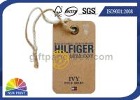 China Logo Luxurious swing tag printing Eyelet custom hang tags for clothing / Apparel Belt for sale