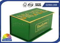 China Diamond Decorated Hinged Lid Gift Box , Rigid Cardboard Box Luxury Design for sale