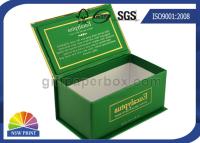 China Diamond Decorated Hinged Lid Gift Box , Rigid Cardboard Box Luxury Design for sale