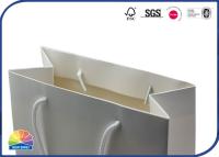 China 210gsm Copper Paper Shopping Bags With Handles Gold Stamping 4C Print for sale