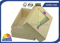 China Glitter Powder Cardboard Paper Gift Box Three Pieces With Window OEM / ODM for sale